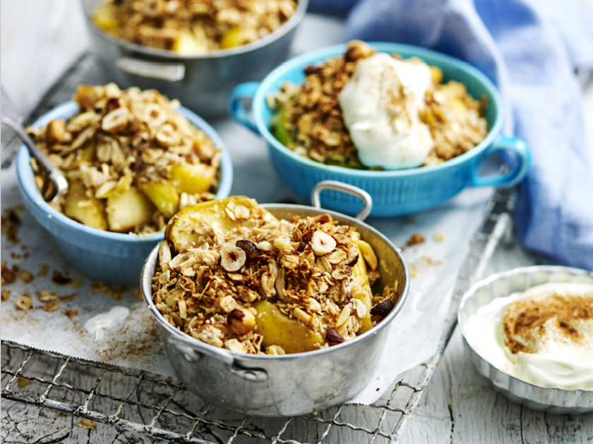 Healthy Apple Crumble Recipe from MACROS | Sophie Guidolin